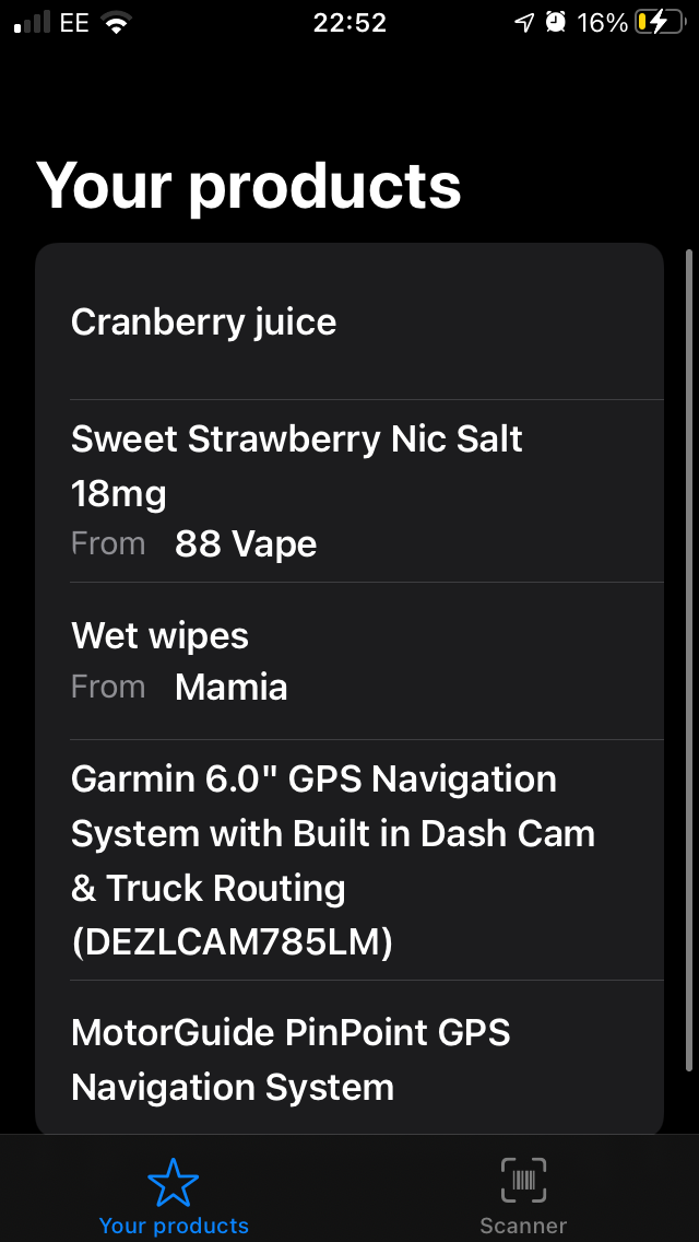 GitHub - jmgawecki/BarcodeScanner: Scanning barcodes app built with SwiftUI.
