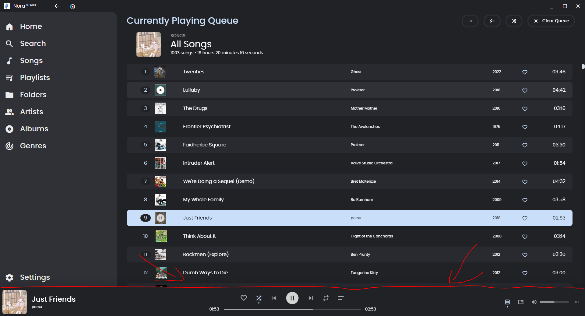 Song bar functionality · Issue #158 · Sandakan/Nora · GitHub