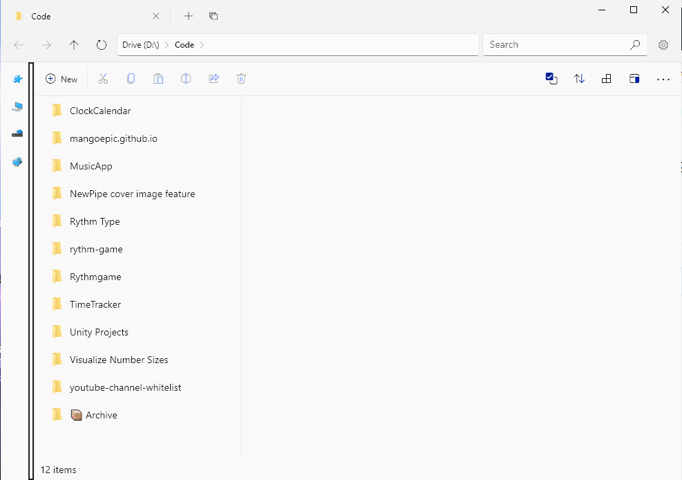 When starting Files the divider of the sidebar gets selected · Issue ...