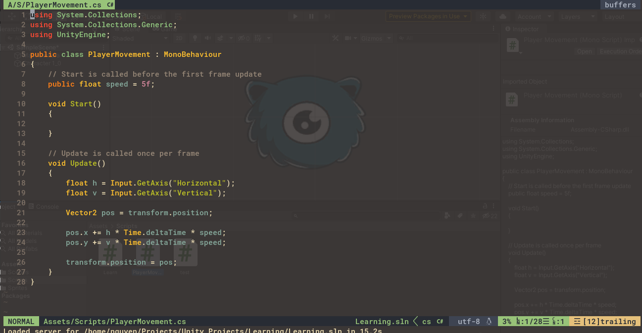 Autocomepletion for Unity is not working · Issue #707 · OmniSharp/omnisharp-vim · GitHub