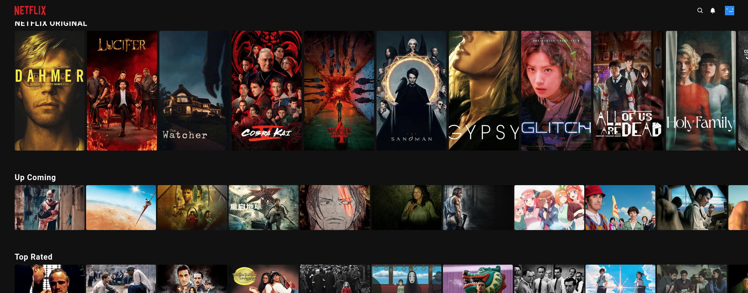 GitHub - mirayatech/Netflix-V1: Netflix Clone build with React and ...