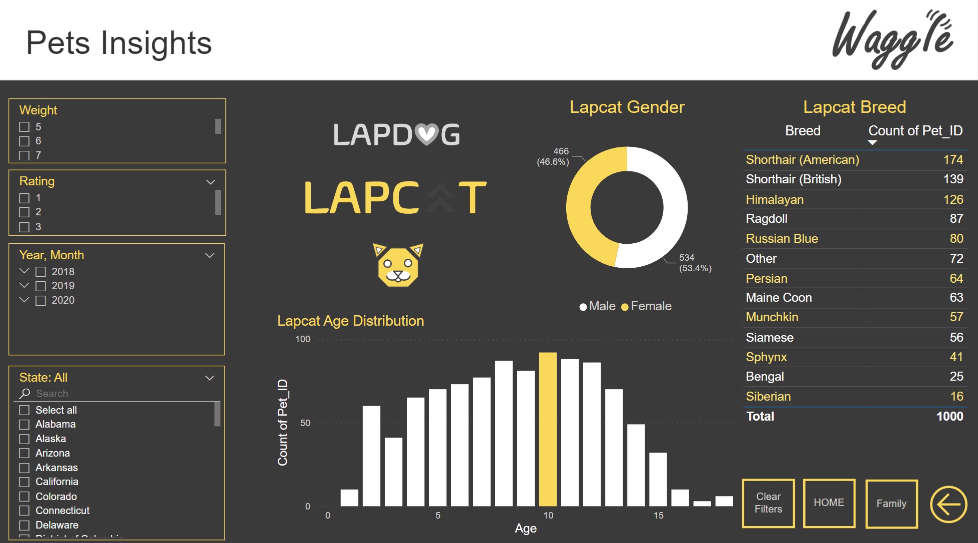 GitHub - sendysenzen/Waggle-Power-BI-Report: A power BI project as part of Udacity Nanodegree ...