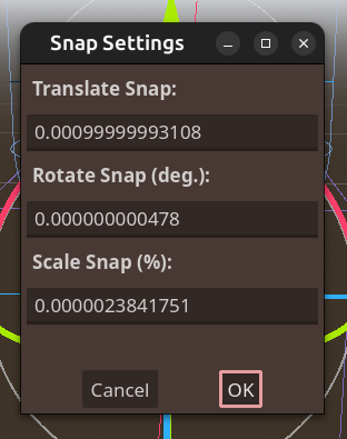Editor 3d transform snap parameters randomly become very small · Issue #79862 · godotengine ...