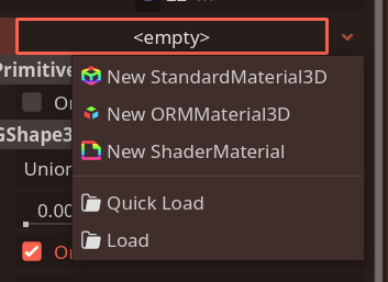 Put the `load` and `quick load` options first in the inspector's ...
