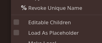 Make "access as/revoke unique name" a checkbox · Issue #7812 · godotengine/godot-proposals · GitHub