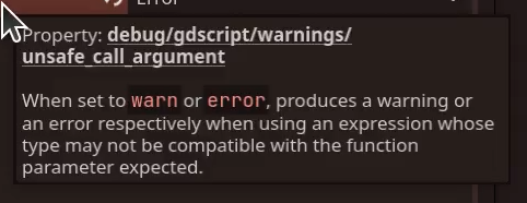 "unsafe call argument" GDScript warning shows up with safe argument · Issue #82529 · godotengine ...