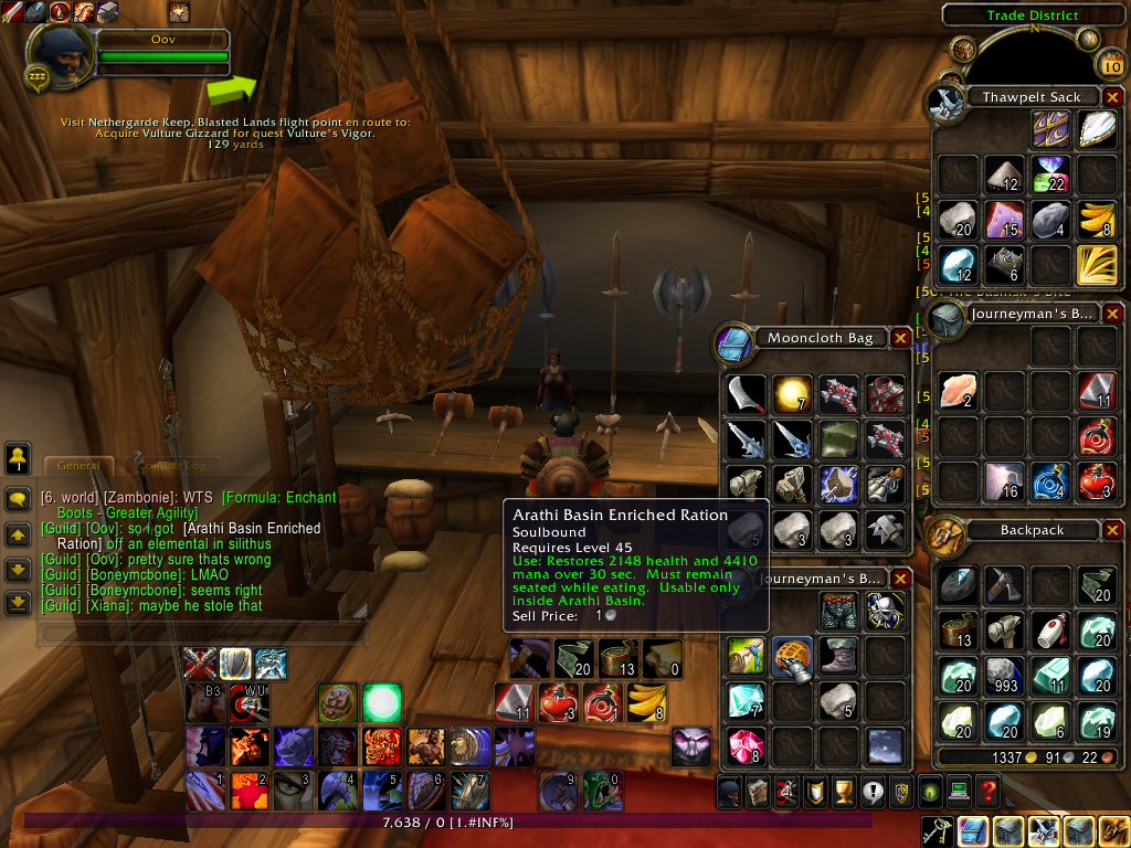 Arathi Basin PVP Food/Bandages Dropping From Multiple Open World NPCs ...