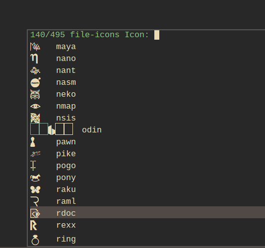 Odin file-fonts icon not displaying correctly · Issue #333 · domtronn/all-the-icons.el · GitHub