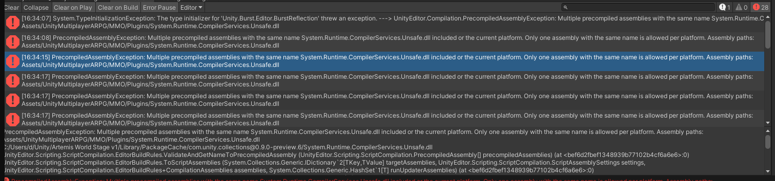 System.Runtime.CompilerServices.Unsafe.dll conflict with MMO Plugins and Unity Jobs Package ...