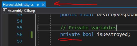 Would it be possible for you to change the HarvestableEntity Private Variable to Protected ...