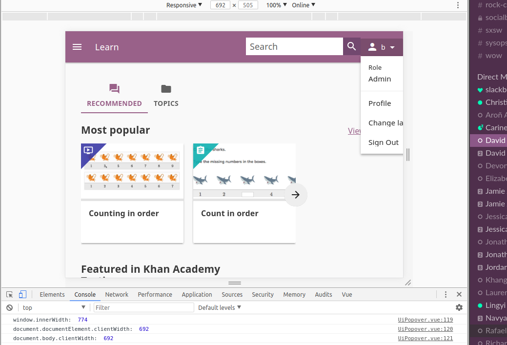 User menu cut on wider resolutions · Issue #1206 · learningequality ...