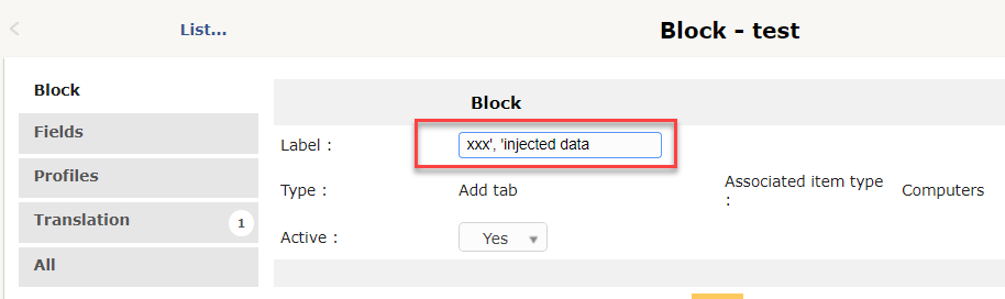 Missing SQL Escape string · Issue #3031 · glpi-project/glpi · GitHub