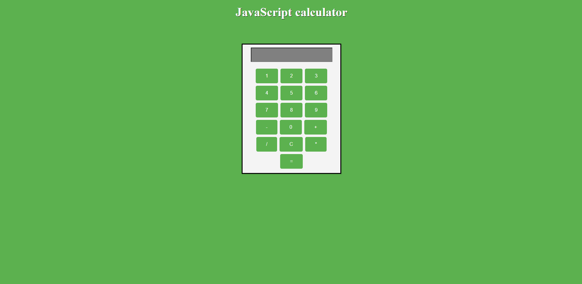 GitHub - Roger-ODonnell/JavaScript-Calculator