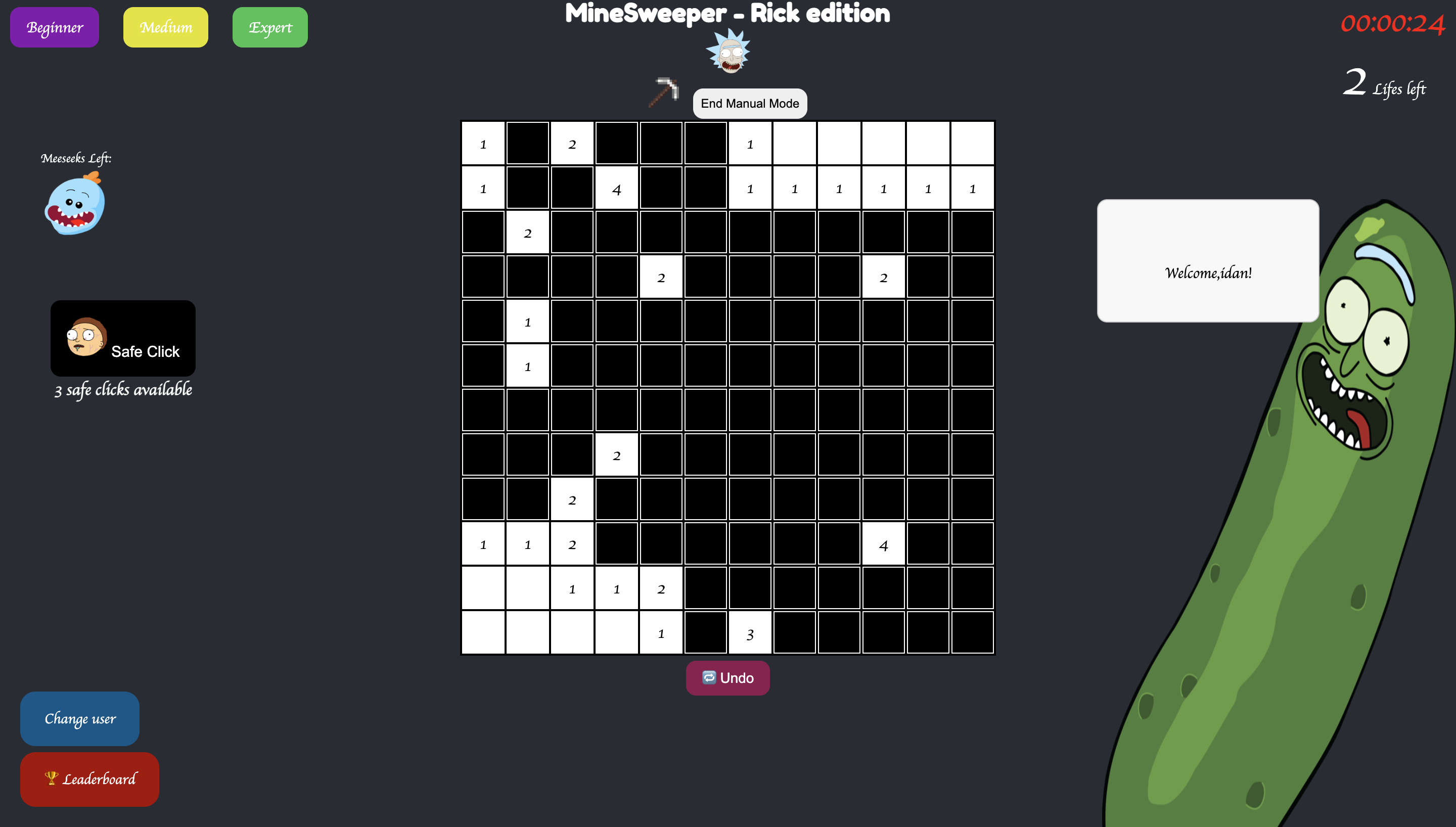 GitHub - Idanatiya/MineSweeper: coding challenge to create a minesweeper