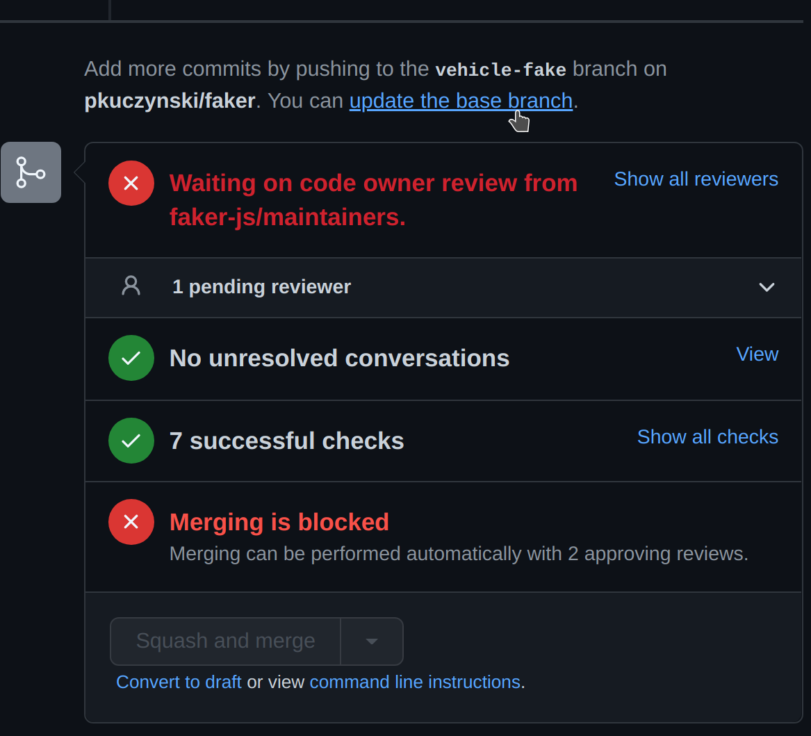 Require linear history and passed checks · Issue #366 · faker-js/faker ...