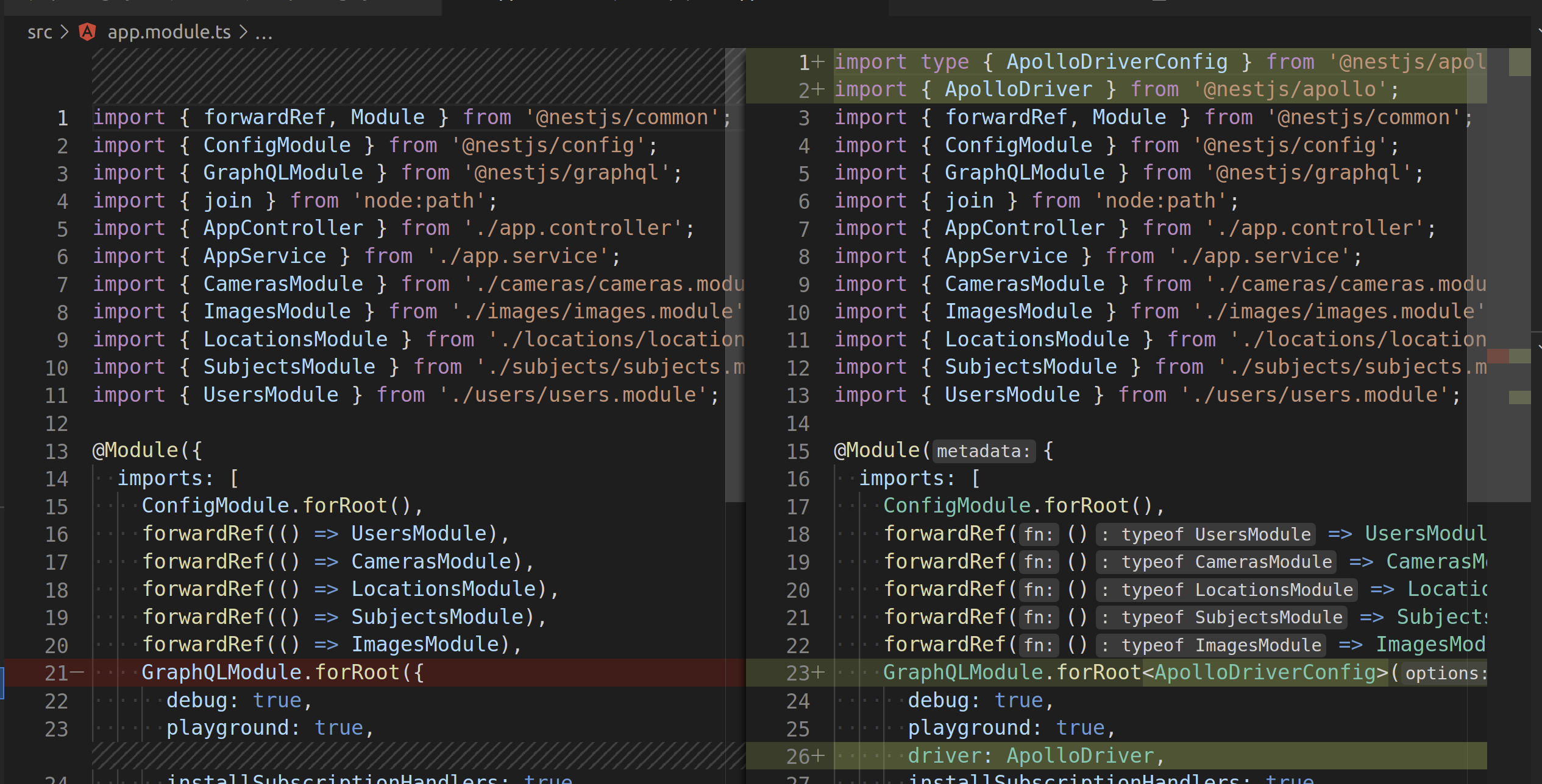 Regression: Support for returning GraphQLObjectType from resolveType was removed, please return ...