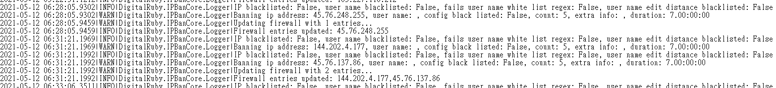 Question about IPBAN - Is there something that I have not set correctly? · Issue #149 ...