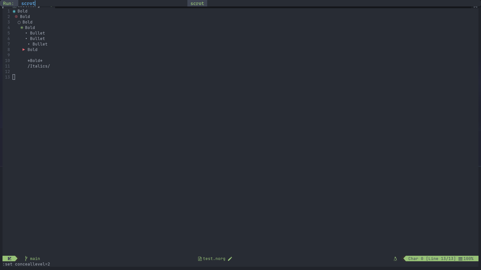 Markup problems · Issue #644 · nvim-neorg/neorg · GitHub