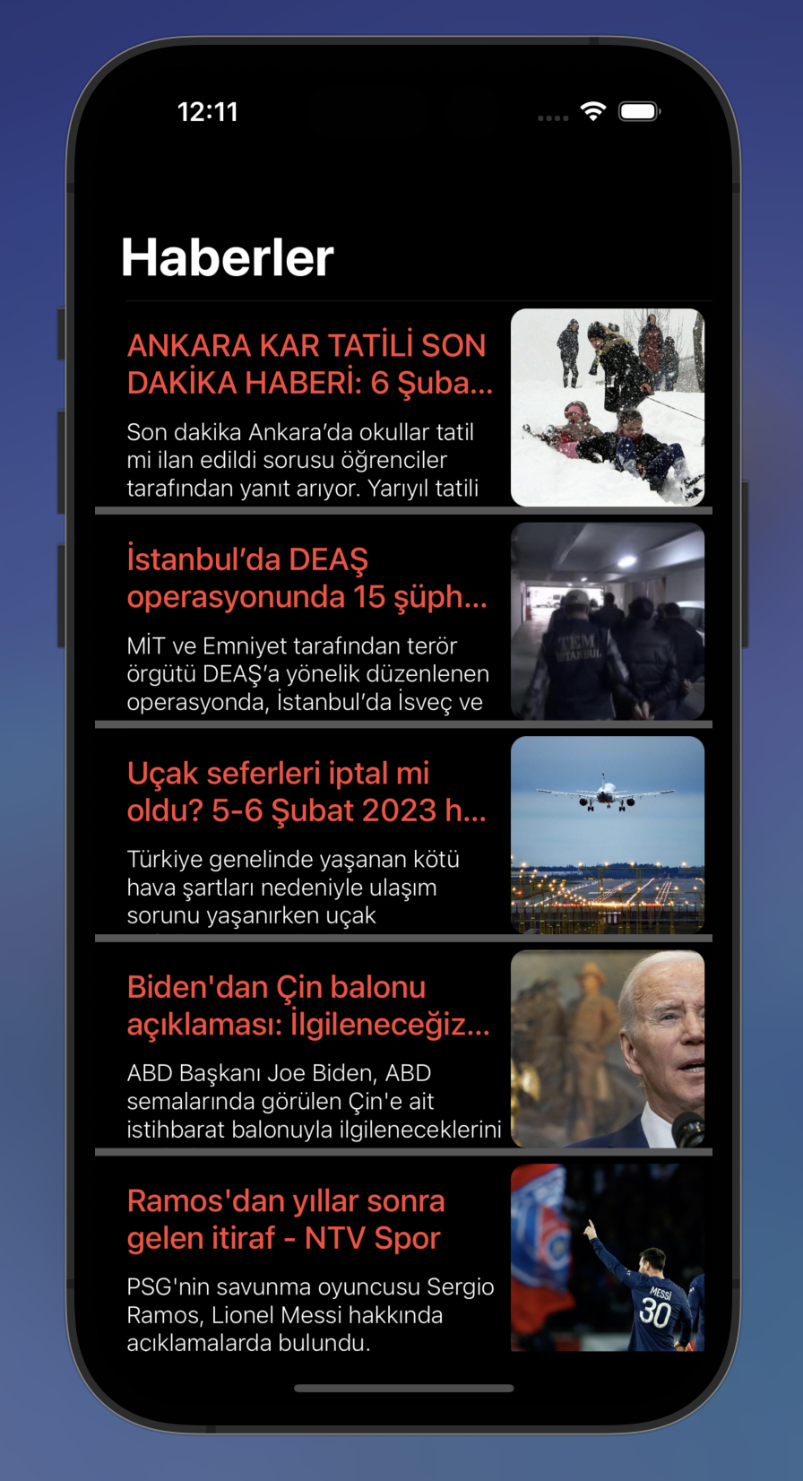 GitHub - sedatbarlin/NewsApp: News App