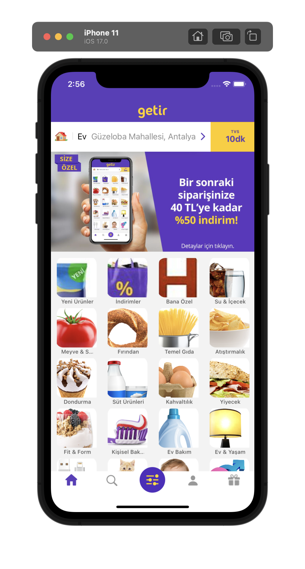 GitHub - sedatbarlin/Getir-Design-App: Techcareer iOS Bootcamp Homework - 6