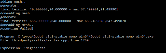 Godot crashes when trying to generate lightmap for the specific model · Issue #27101 ...
