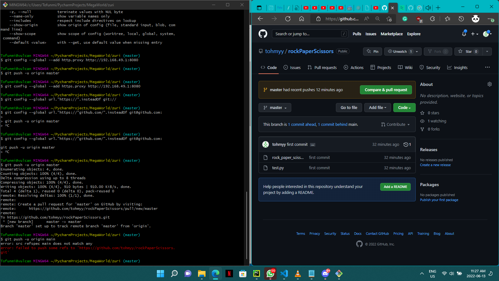 GitHub - tohmyy/rockPaperScissors
