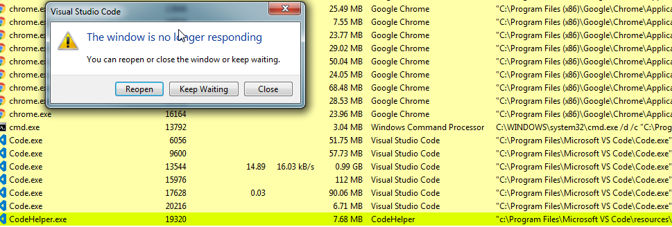 Large project: Hanging/freezing problem · Issue #43838 · microsoft/vscode · GitHub
