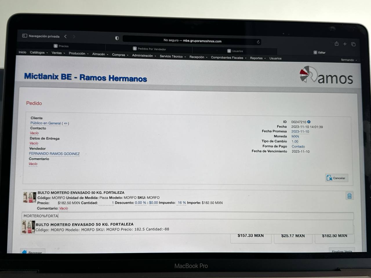 bug: SalesOrder & Quotation GetSuggestions show not salable products · Issue #10 · mictlanix/mbe ...