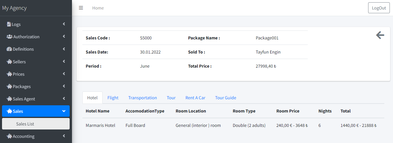 GitHub - tayfunengin/TravelAgencyApp