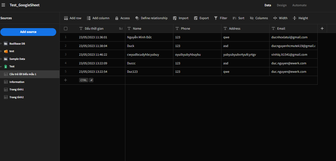 Send Mail Automatically With Sheet And Gg Form · Budibase Budibase · Discussion 10666 · Github 