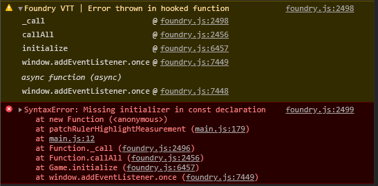 Does not function at all when foundry.js has CRLF as line endings · Issue #5 · manuelVo ...