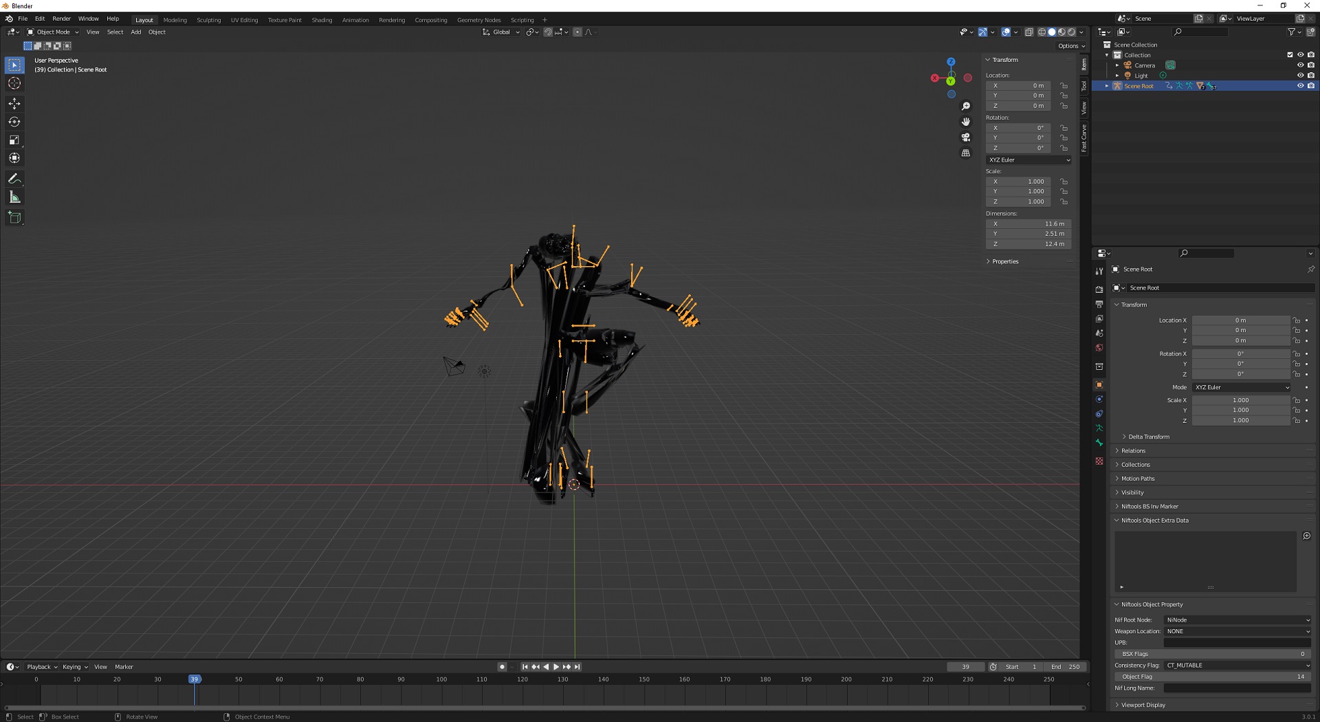 .kf animations import on models messed up (fallout: new vegas) · Issue #503 · niftools/blender ...