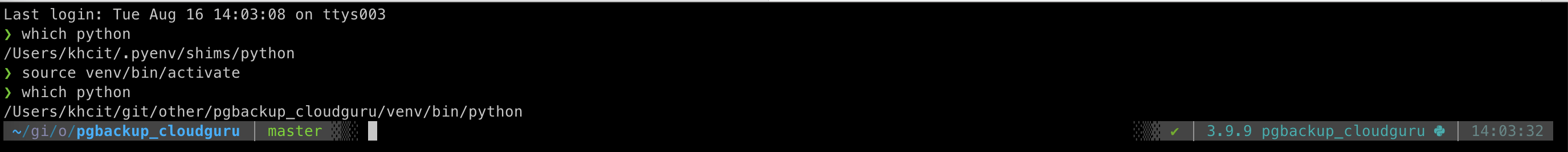 Can't see Python virtualenv activation · Issue #1763 · romkatv/powerlevel10k · GitHub