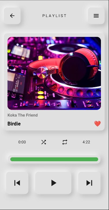 GitHub - Shourya70073/Music_Player_UI: This is an Music Player UI developed using Flutter and Dart.