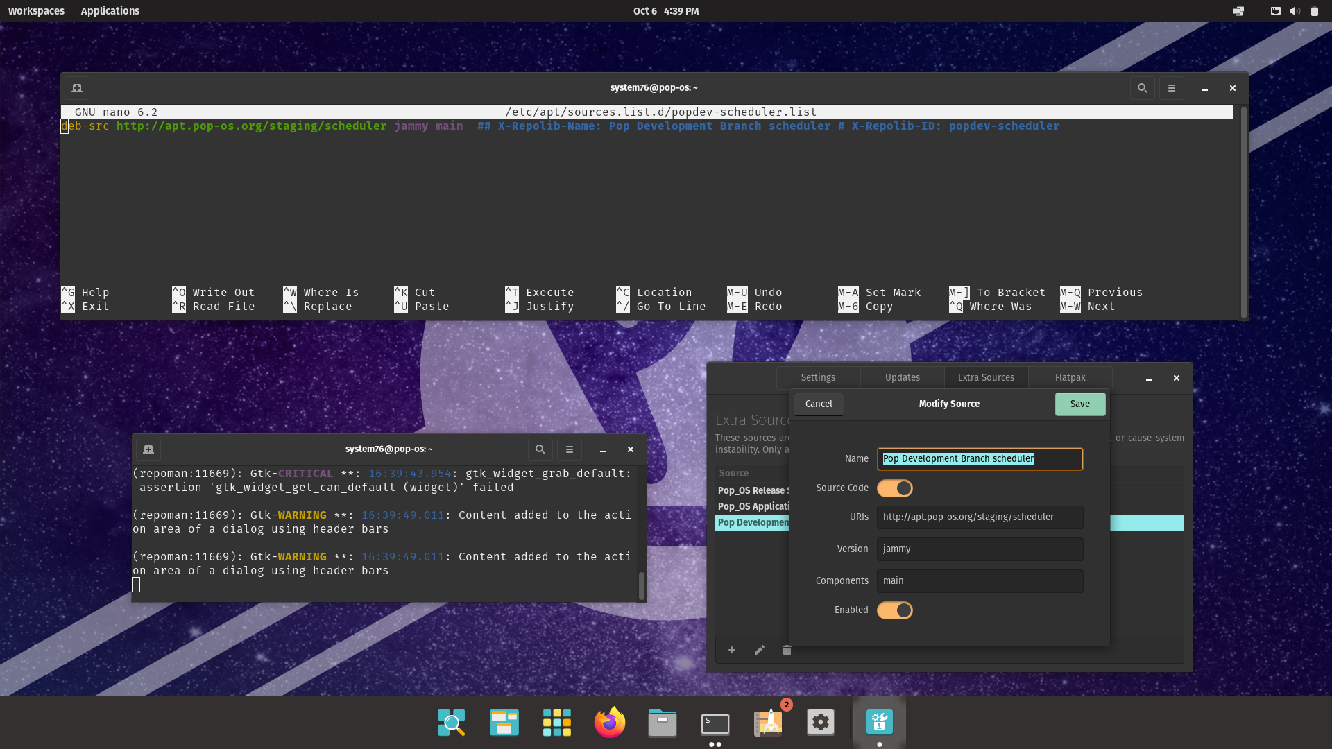 Legacy source with only `deb-src` line incorrectly shows as "Enabled" · Issue #105 · pop-os ...