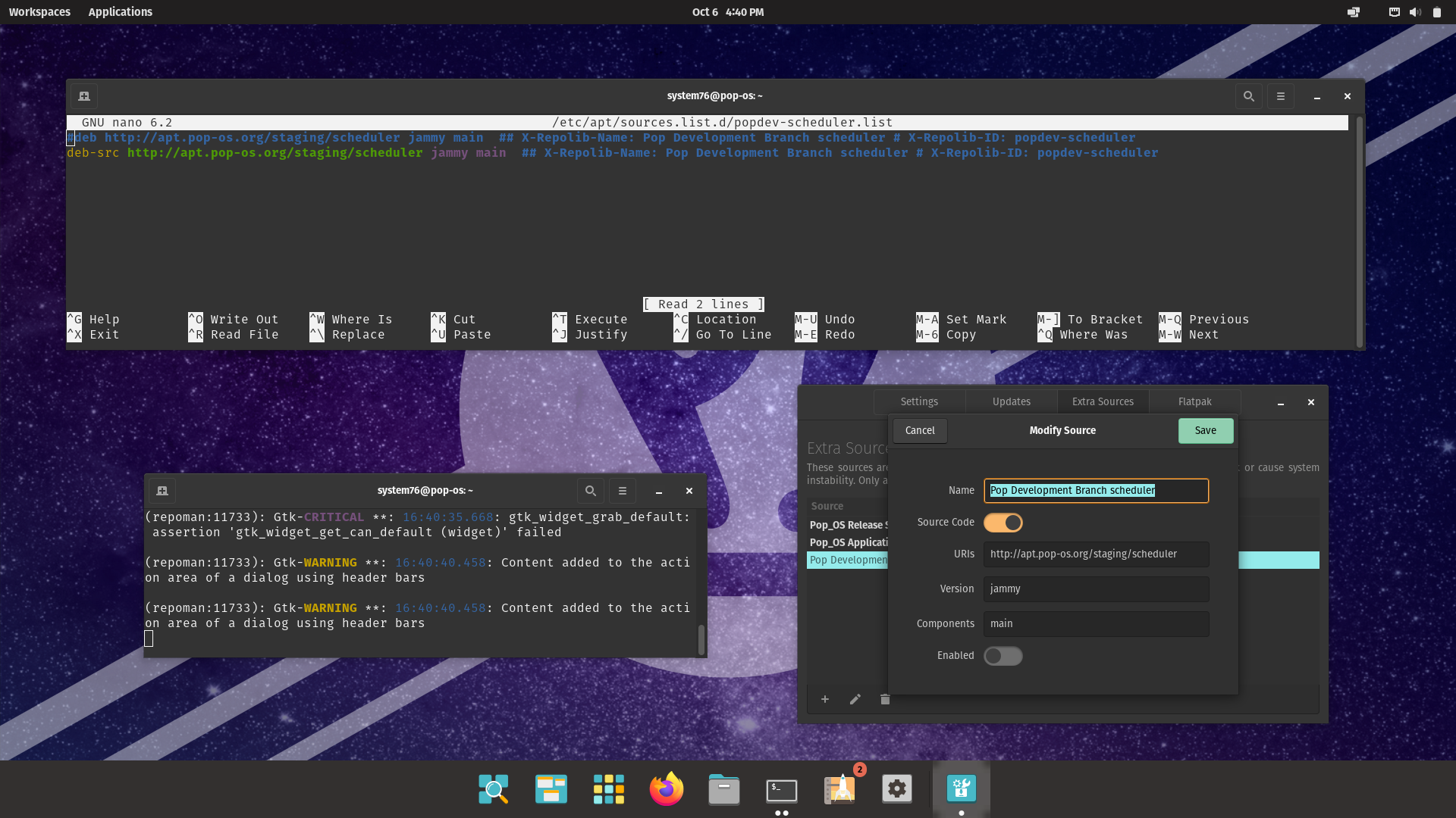 Legacy source with only `deb-src` line incorrectly shows as "Enabled" · Issue #105 · pop-os ...