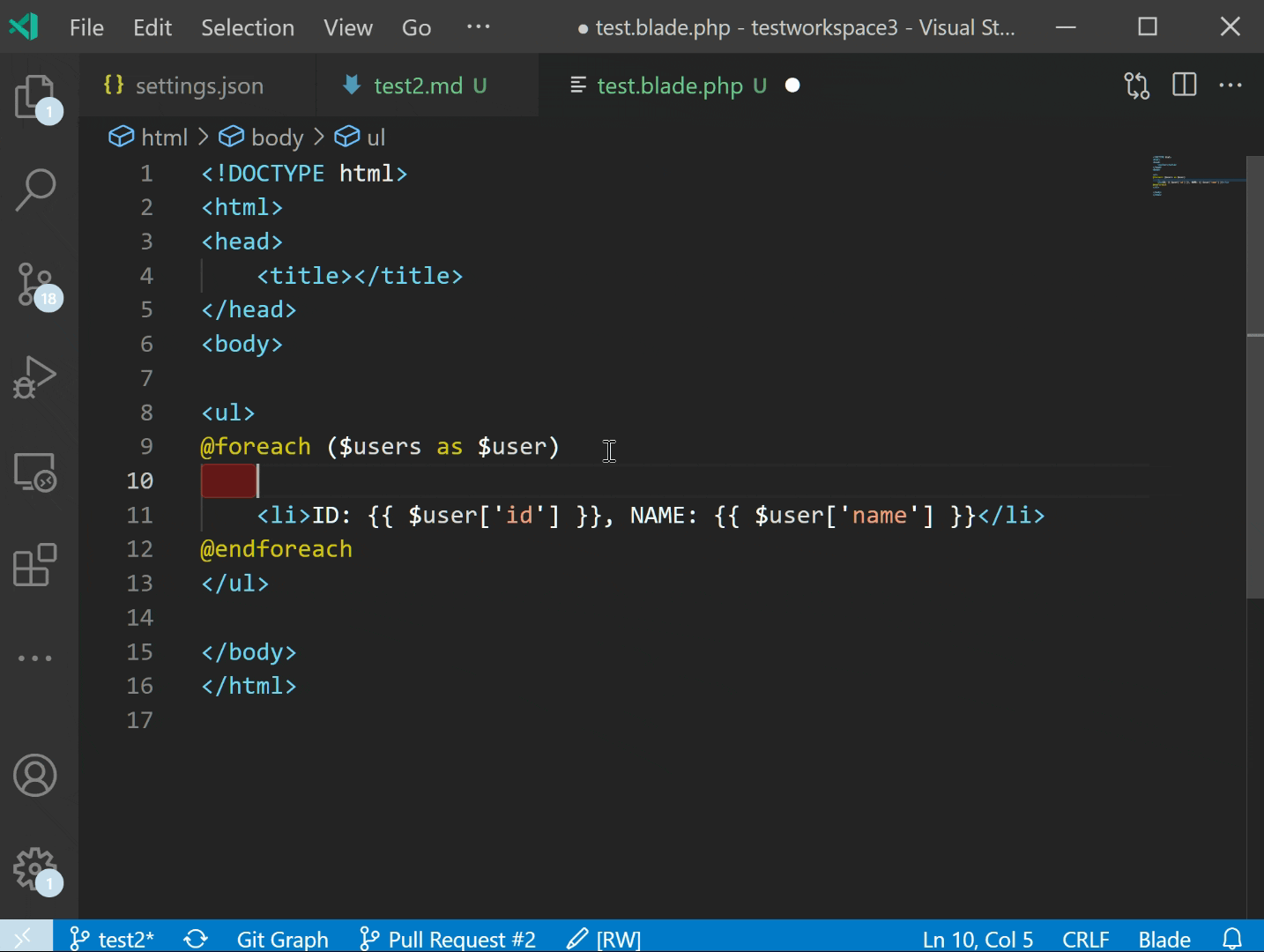 VS Code handling of Blade language doesn't support Emmet properly · Issue #122123 · microsoft ...