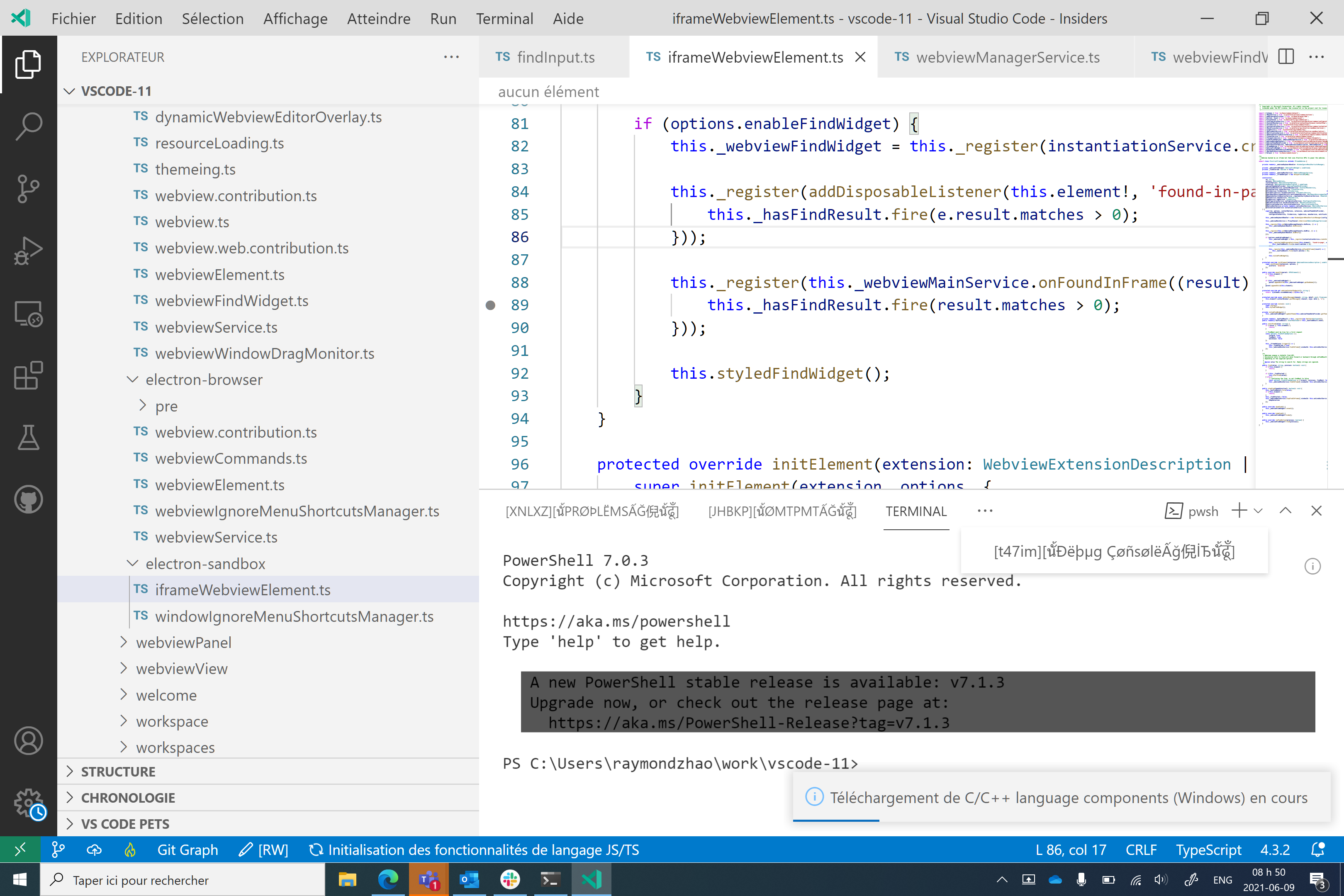 Language doesn't change immediately for panel tabs · Issue #125858 ...