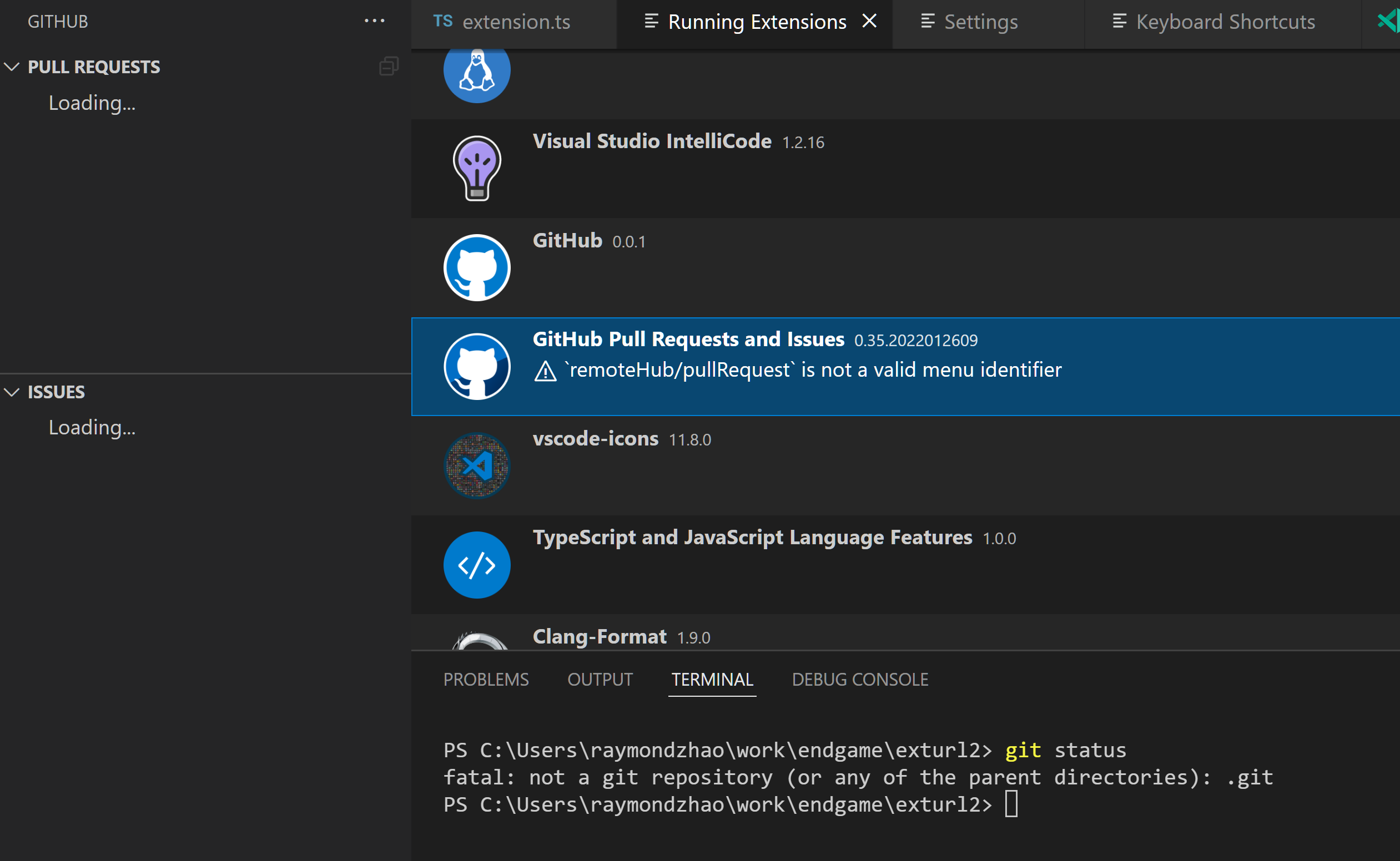 Issues loading forever in folder with git not initialized · Issue #3160 · microsoft/vscode-pull ...