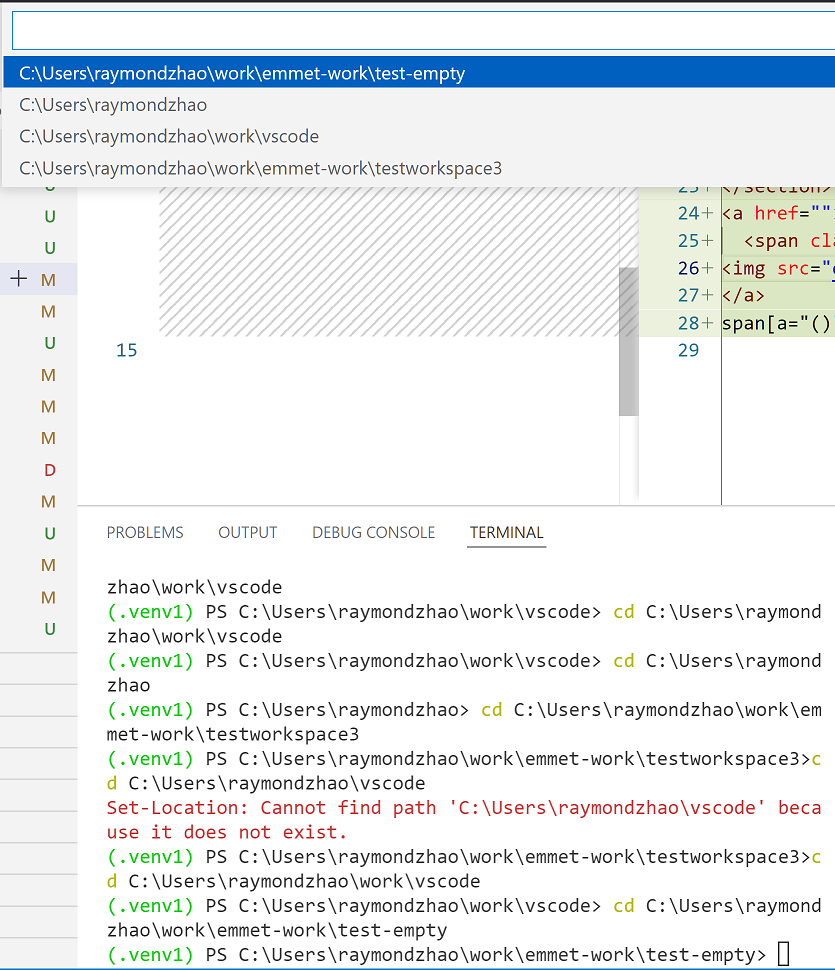 Shell integration: Frequency sorting of recent directories may be ...