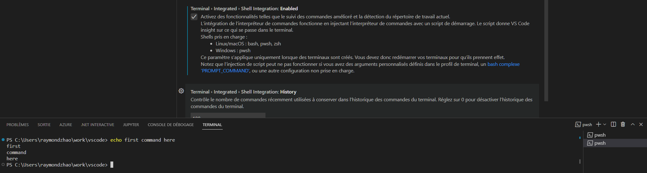 Not seeing Shell Integration Enabled message on Windows · Issue #153550 · microsoft/vscode · GitHub