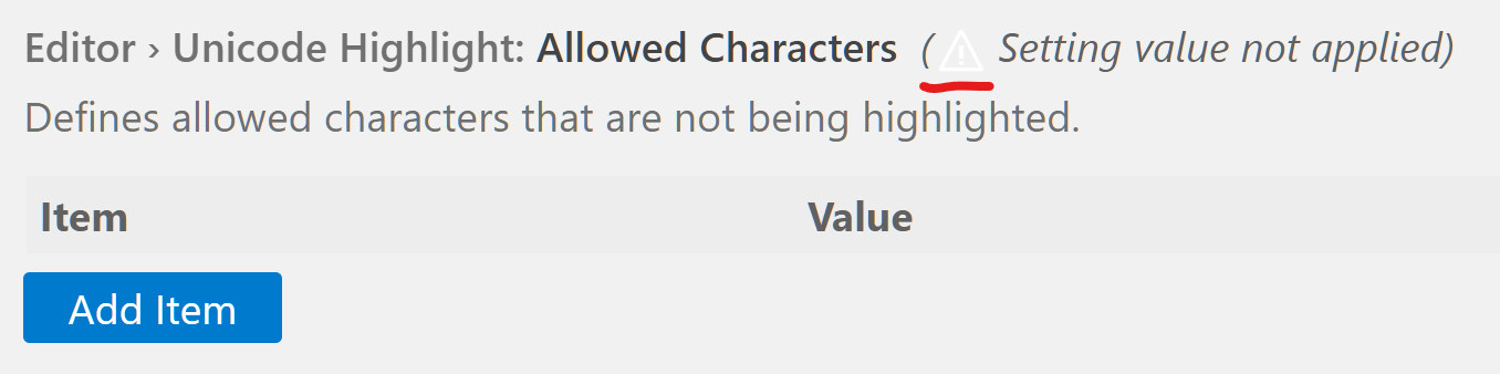 Settings editor codicon colour incorrect when using keyboard to navigate list of settings ...