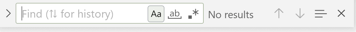 No visible focus indicator when focused on a selected find filter · Issue #165386 · microsoft ...