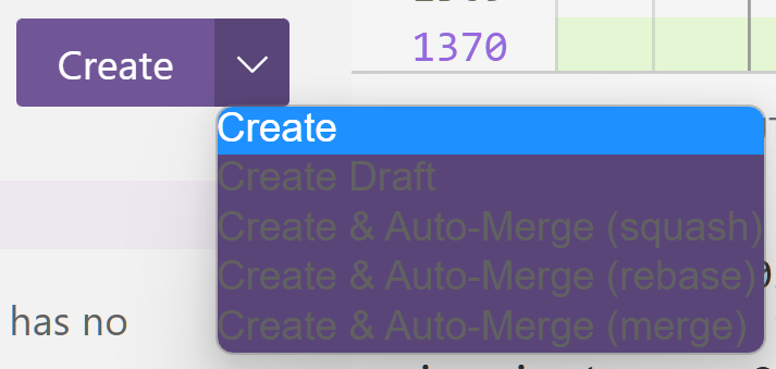 Bad colours for create button dropdown · Issue #5051 · microsoft/vscode-pull-request-github · GitHub
