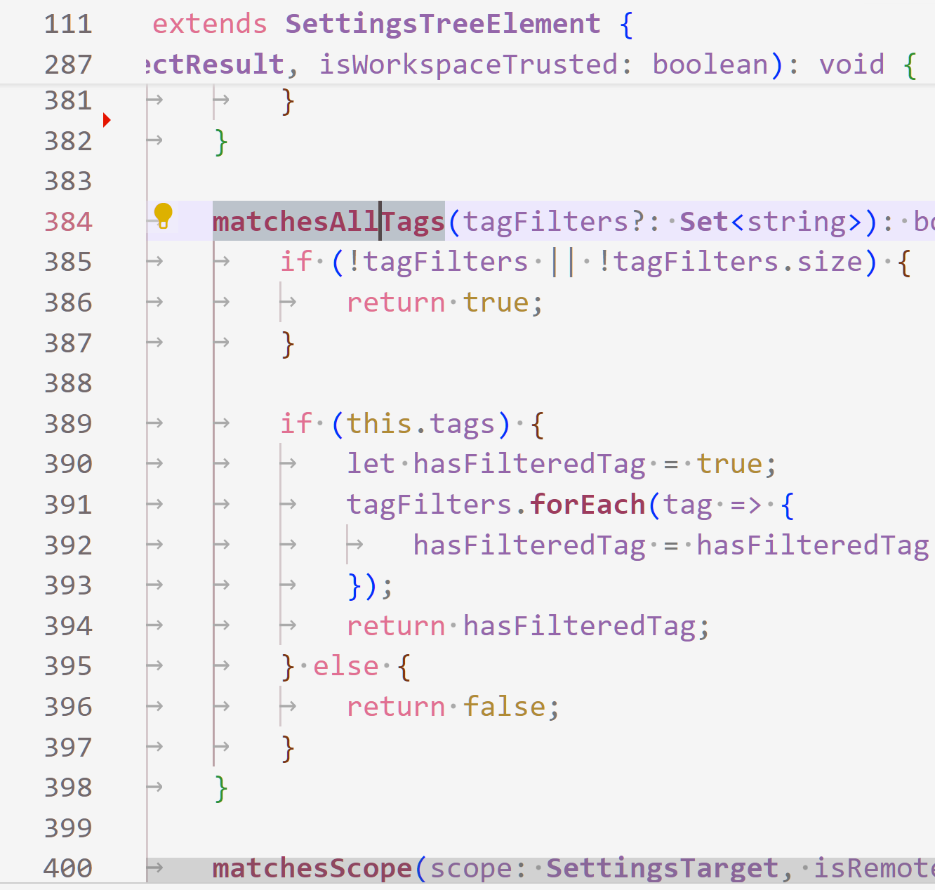 Sticky Scroll Not Aligned · Issue 190066 · Microsoftvscode · Github
