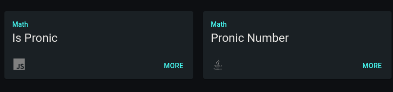 Similar entries for Pronic Numbers · Issue #202 · TheAlgorithms/website ...