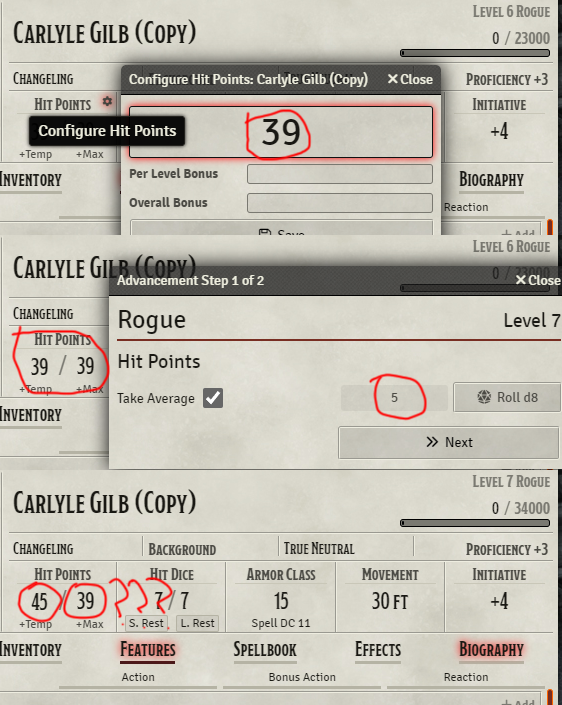 [BUG] PC Character Sheet Hit Points drop to 0 if you don't put something in the override ...