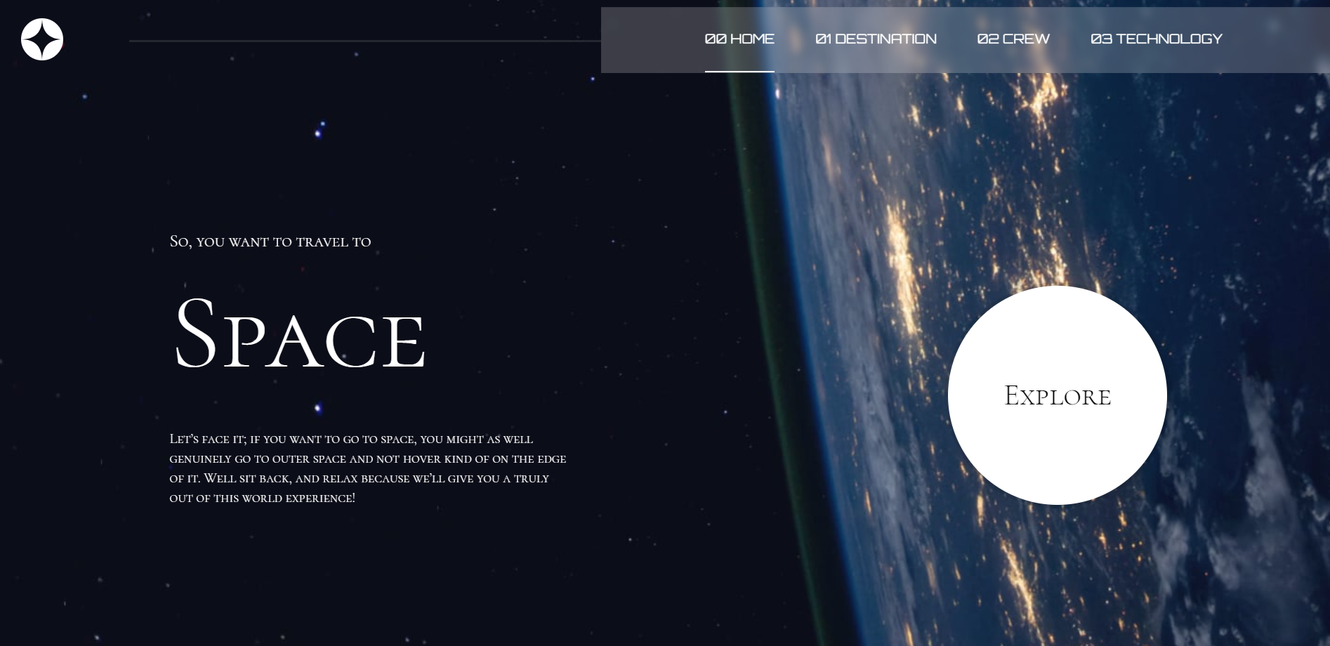 GitHub - shinjuno123/space-travel-design: :zap: Static Web Page After ...