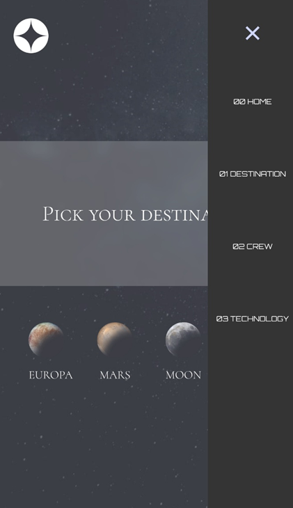 GitHub - shinjuno123/space-travel-design: :zap: Static Web Page After ...