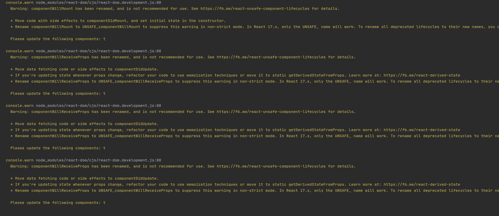 Deprecated Lifecycle Methods · Issue 441 · Dowjones React Dropdown Tree Select · Github